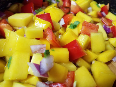 Mango Salsa Canning Recipe - No Tomato Salsa - Our Little Homestead